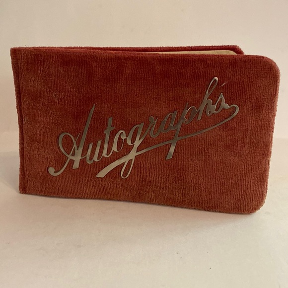 Other | Antique Autograph Red Velvet To Ruby 190s Multiple Entries Book ...
